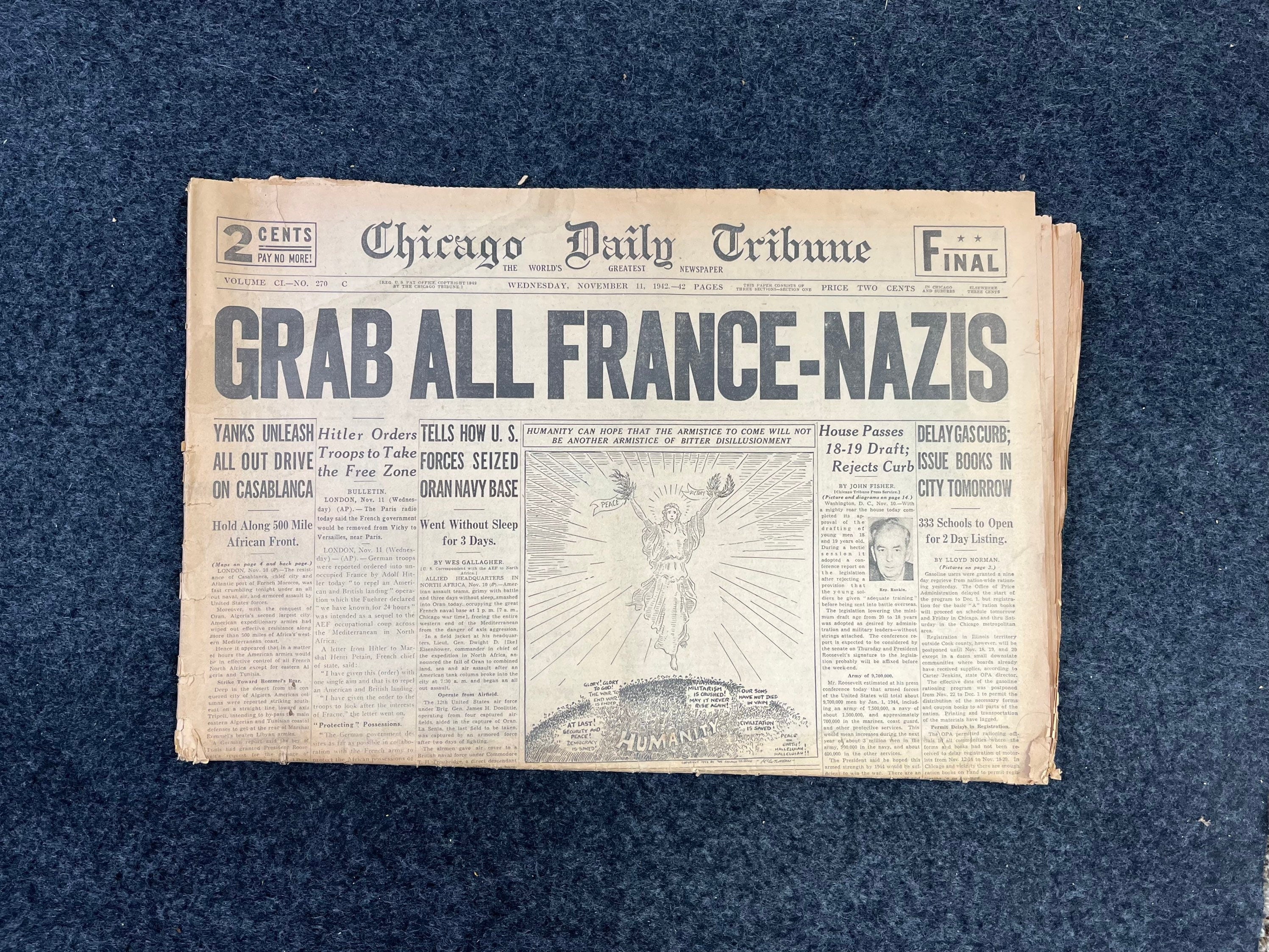 WW2 France Surrenders to Germany - DAY OF - Vintage WW2 Memorabilia, F ...