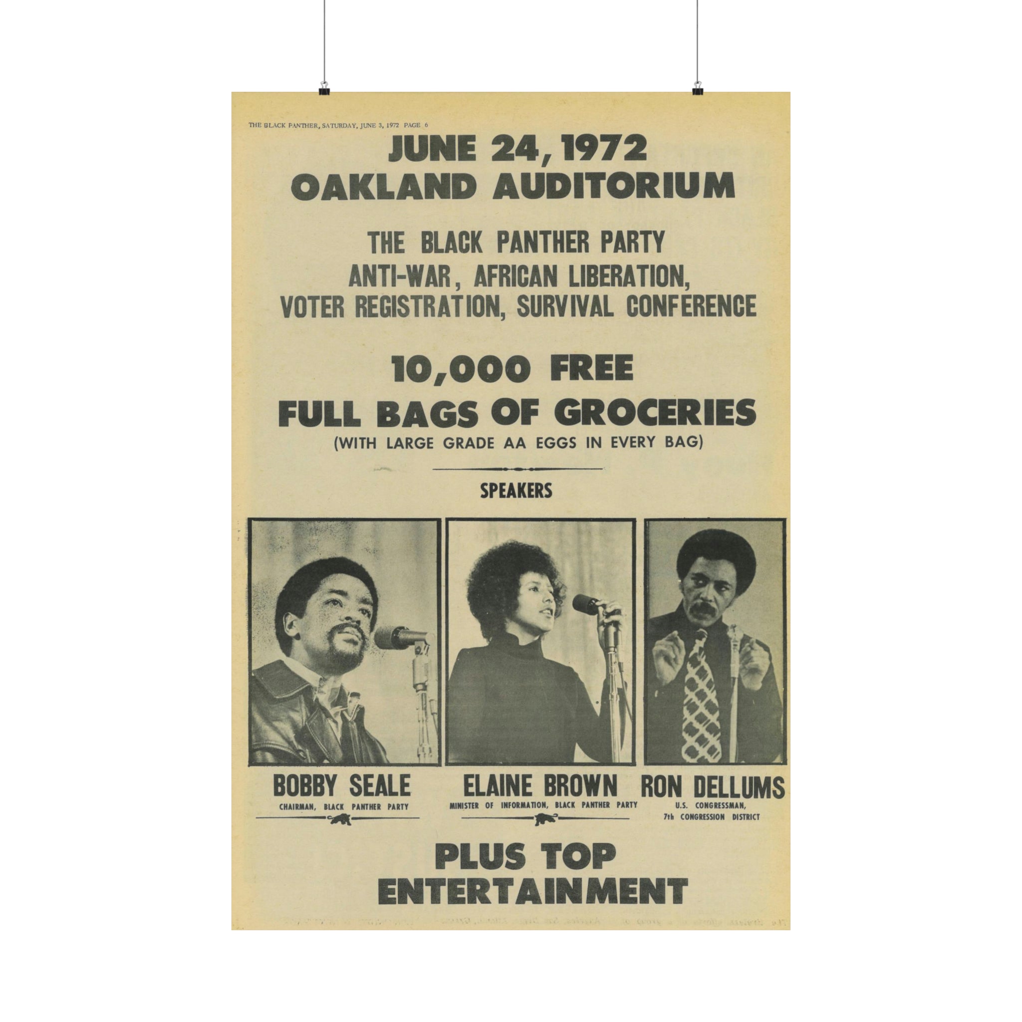 1970s Political Poster Black Political Party Propaganda Poster, Black ...