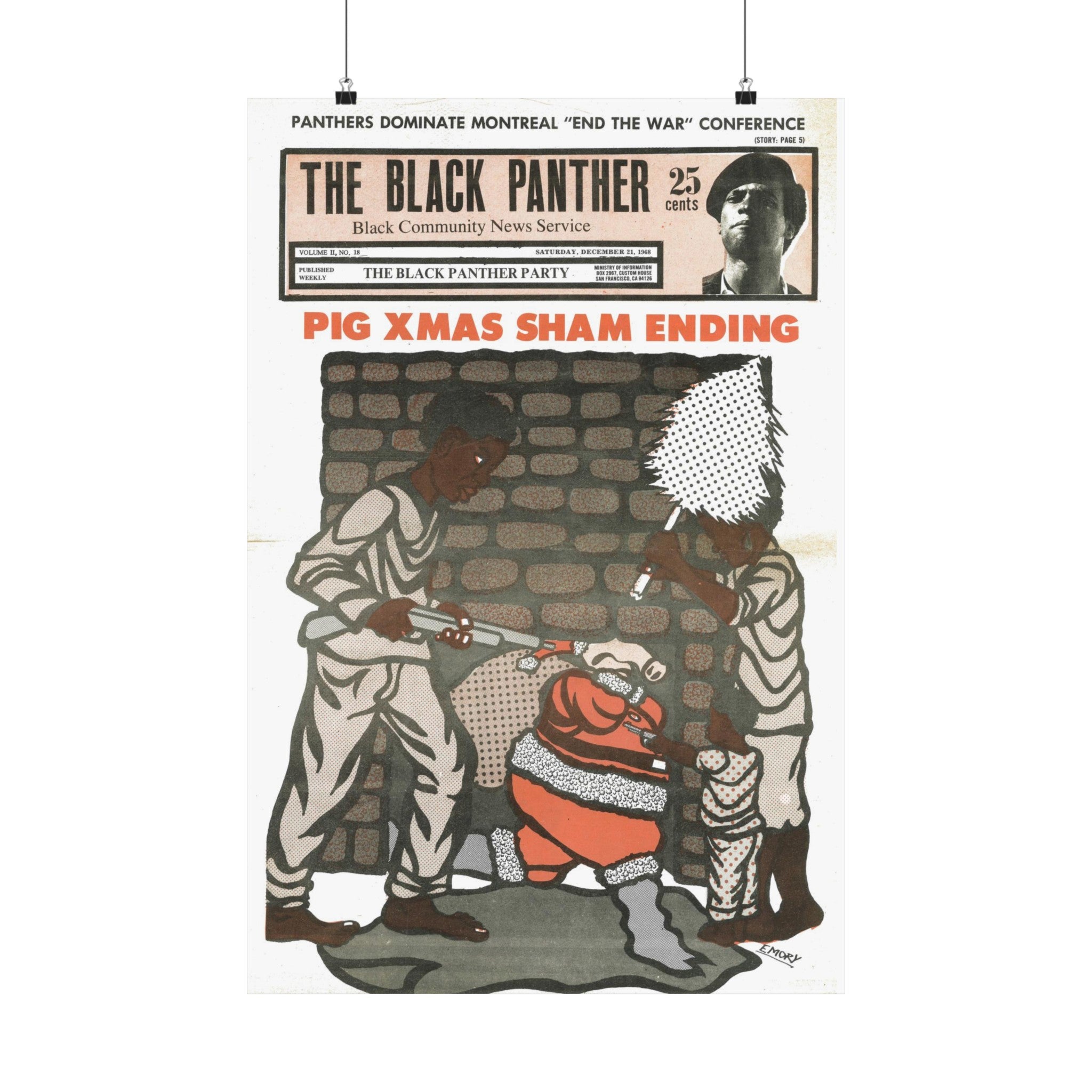 1970s Black Political Party Propaganda Poster, Black Art Gifts Wall De ...