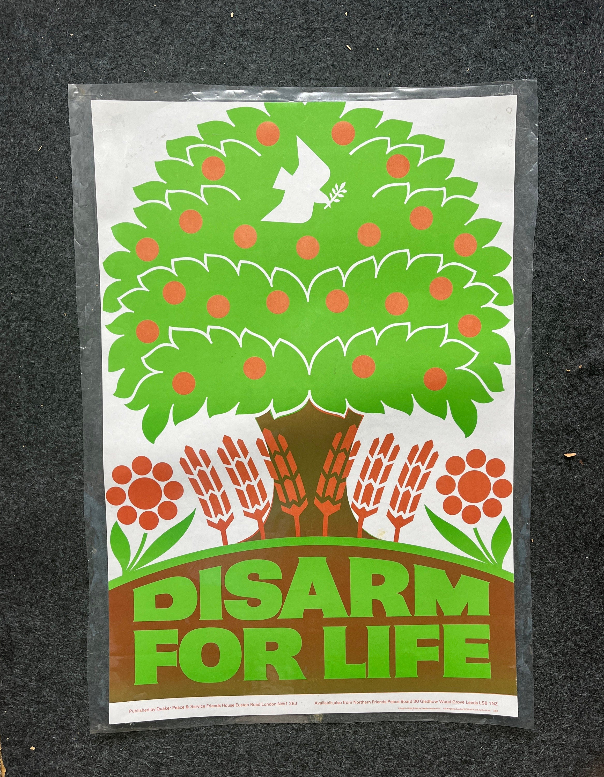 Original 1980s Quaker Peace Poster, Vintage USSR Poster Peaceful USSR ...