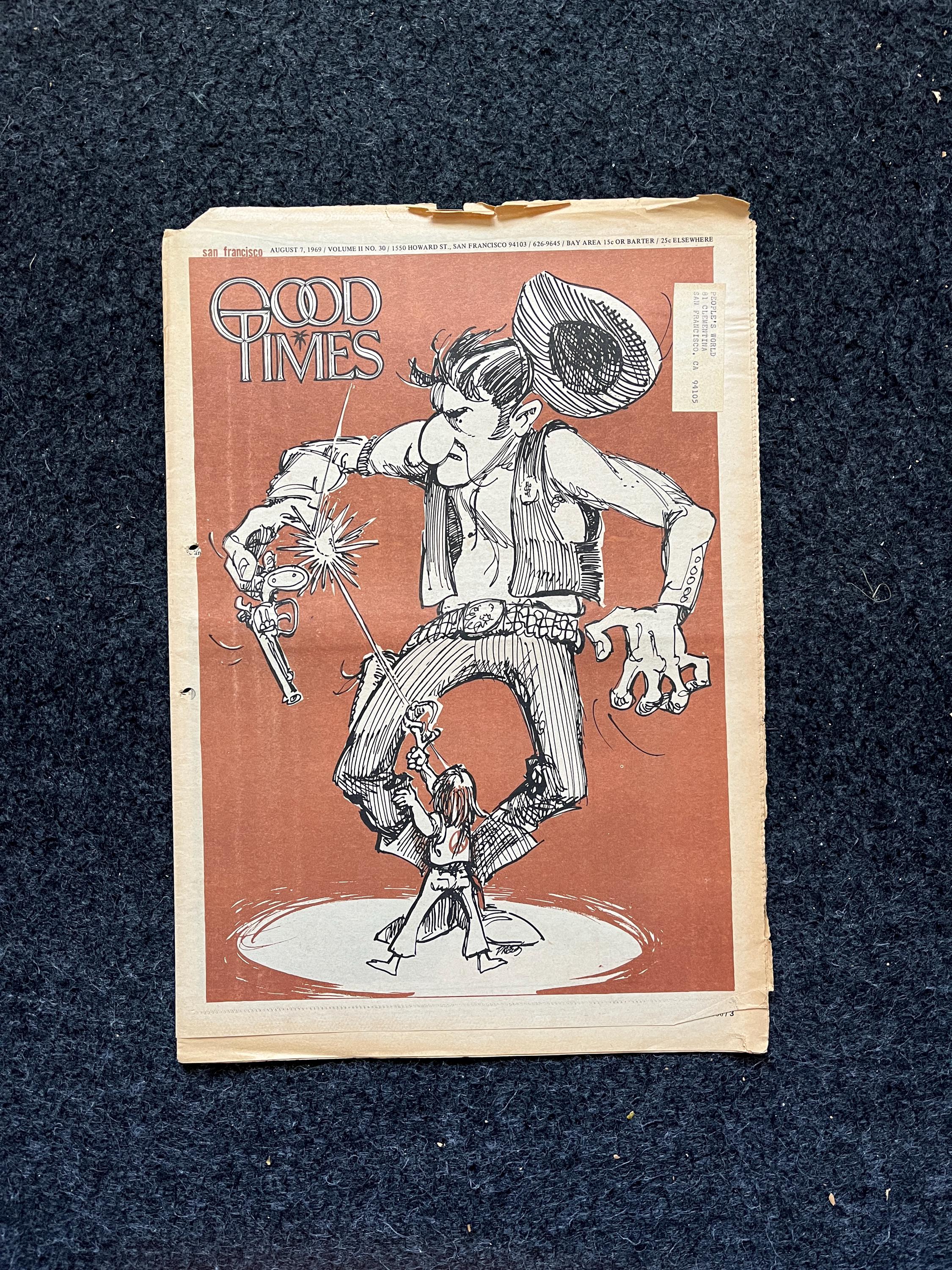 1969 Native American Souvenirs, Vintage Zine, Good Times Newspaper Bla ...