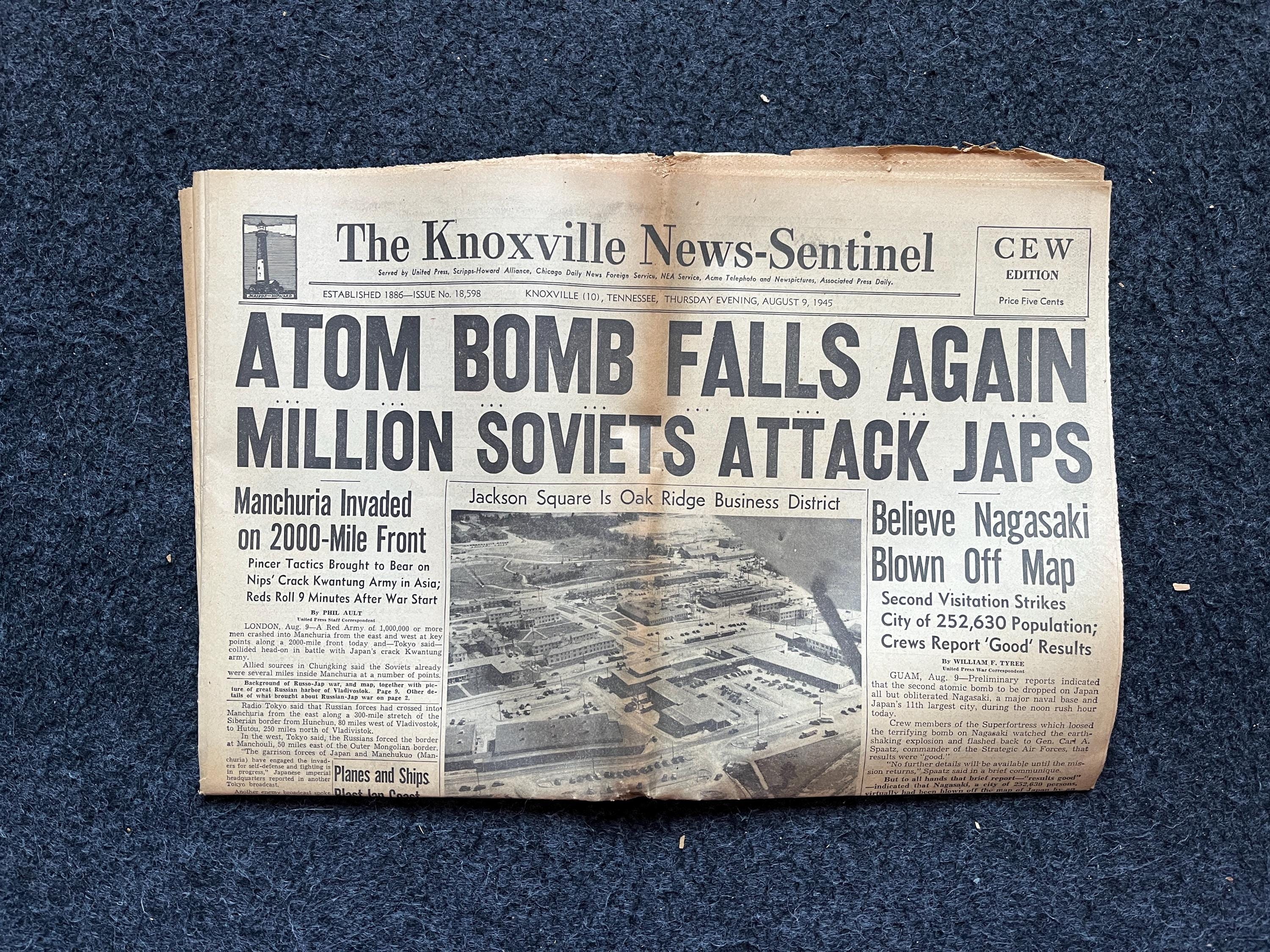 1945 WW2 Bombing of Nagasaki, Day Of, Japanese History, Original Vinta ...