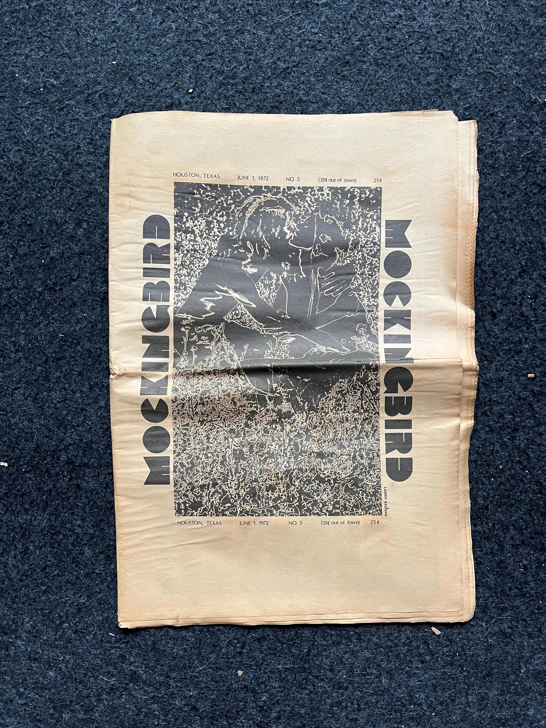 1970s Houston Texas Underground Newspaper The Mockingbird, Houston Far ...