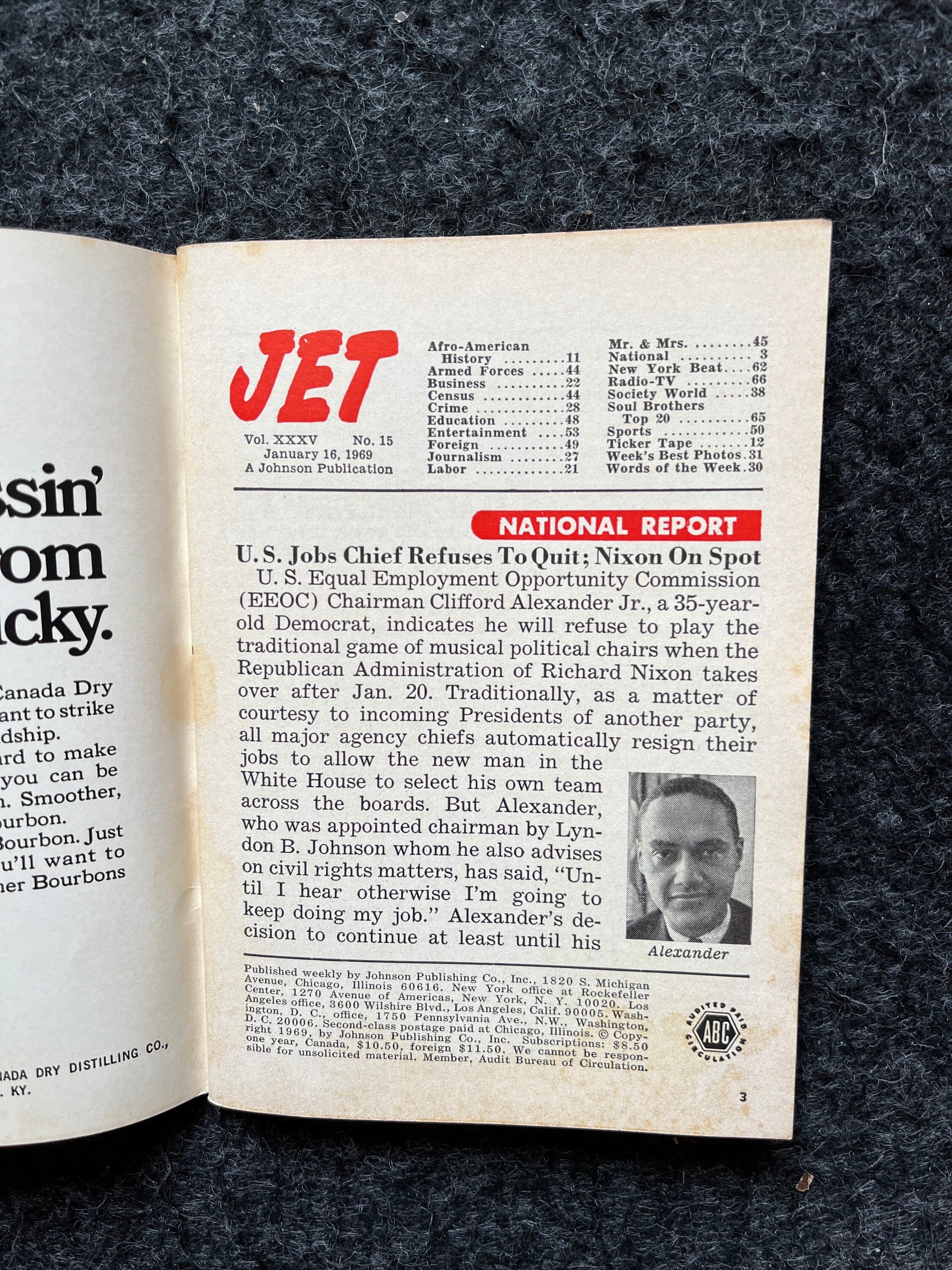 Vintage 1970s JET Magazine - Black Soul Magazine, Black Political Move ...