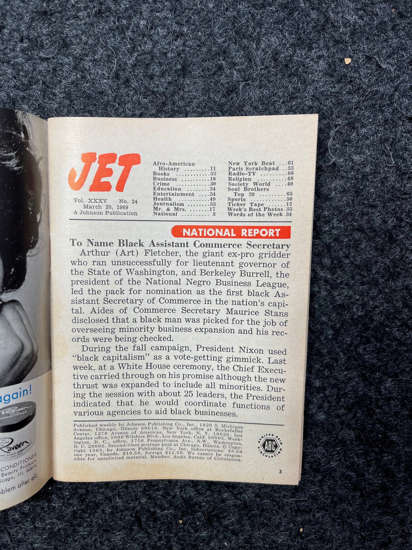 Vintage 1970s JET Magazine - Black Soul Magazine, Black Political Move ...