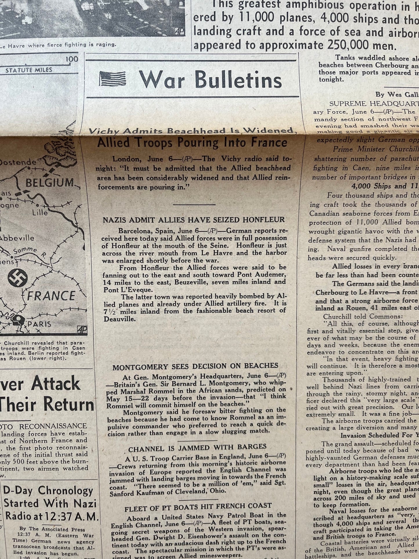 Original WW2 Extra June 6th 1944 DDay Invasion - Day Of - Vintage Worl – TheMidwestMarvel